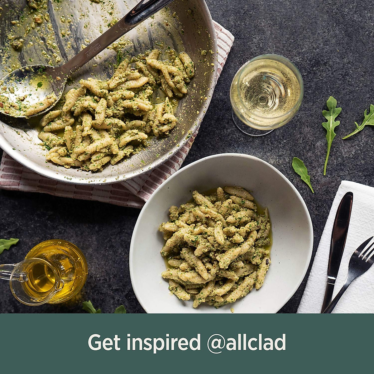 All-Clad D5 5-Ply Stainless Steel Sauce Pan 4 Quart Induction Oven Broiler Safe 600F Pots and Pans, Cookware Silver