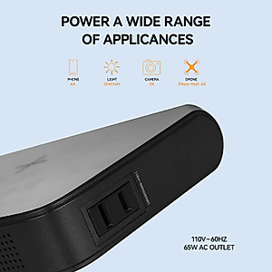 VAVOFO Portable Power Station 84Wh Backup Lithium Battery, 65W AC Outlet, Solar Generator (Solar Panel Not Included) for Outdoors Camping Travel Hunt Blackout