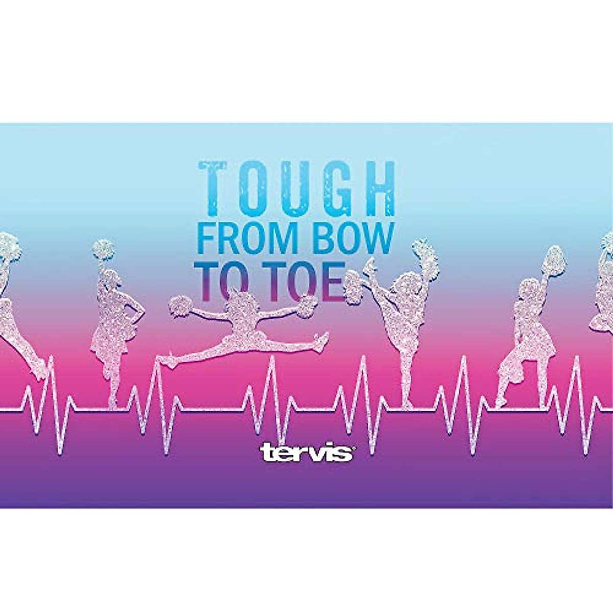 Tervis Cheer Tough from Bow to Toe Triple Walled Insulated Tumbler, 20oz, Stainless Steel