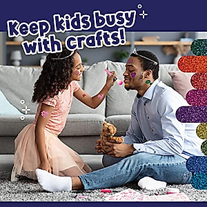 PURPLE LADYBUG Temporary Glitter Tattoo Kit - 175 No Mess Glitter Tattoos for Kids - Birthday Gifts for 7 Year Old Girls, Sleepover Party Supplies for Girls, Girls Birthday Gifts Age 8-10