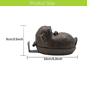 YIMIFLA Cigar Ashtrays, Big Monkey Cigar Ashtrays for Outdoor Patio Indoor Home Decor Garden Cast Iron, Best Gift for Smokers Men and Women