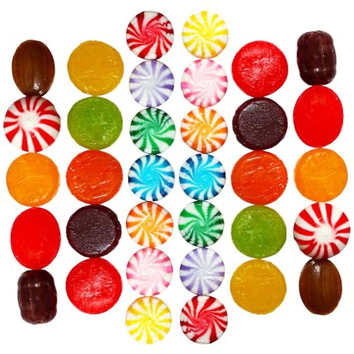 Hard Candy Mix - 3 LB Bulk Variety Candy Bag - Assorted Classic Hard Candy - Large Candy Bag for Office, Party Favor Filler - Individually Wrapped Hard Candy - Mint, Starlight, Toffee, Butterscotch, Strawberry and More