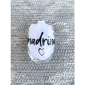 Madrina Gift, Godmother Proposal Gift, Godmother Box, Will you be my Godmother, Baptism Godmother, Godmother Wine glass, Godparent Gift, Madrina Proposal Gift, Madrina