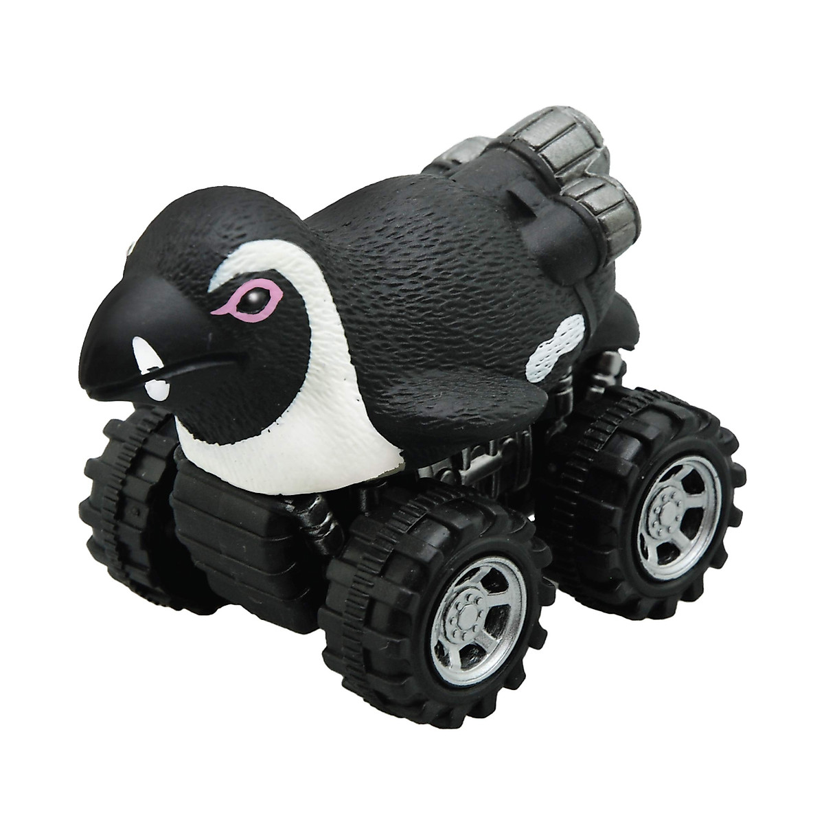 Wild Zoomies - Penguin from Deluxebase. Friction Powered Monster Truck Toys with Cool Animal Riders, Great car Toys and Penguin Toys for Boys and Girls