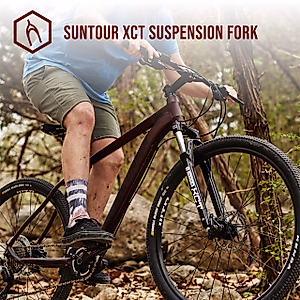 ROYCE UNION RHT Lightweight Aluminum Mountain Bike (Wine), 17.5 Inch Frame, 22 Speed Shimano Drivetrain, 29" Wheels