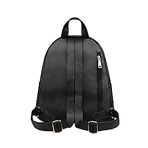 YANAIER Women Mini Backpack Purse PU Leather Anti-theft Backpack Ladies Girls Fashion Casual Travel Daypack Rucksack Black