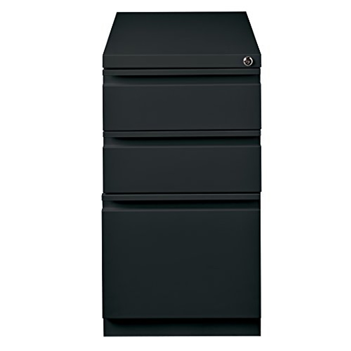Hirsh Industries 3 Drawer Mobile File Cabinet File in Black