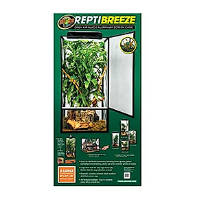 Zoo Med ReptiBreeze Open Air Screen Cage, Extra Large, 24 x 24 x 48-Inches