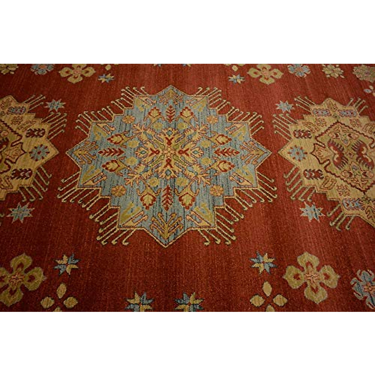 Unique Loom Sahand Collection Traditional Geometric Classic Red Area Rug (7' 0 x 10' 0)