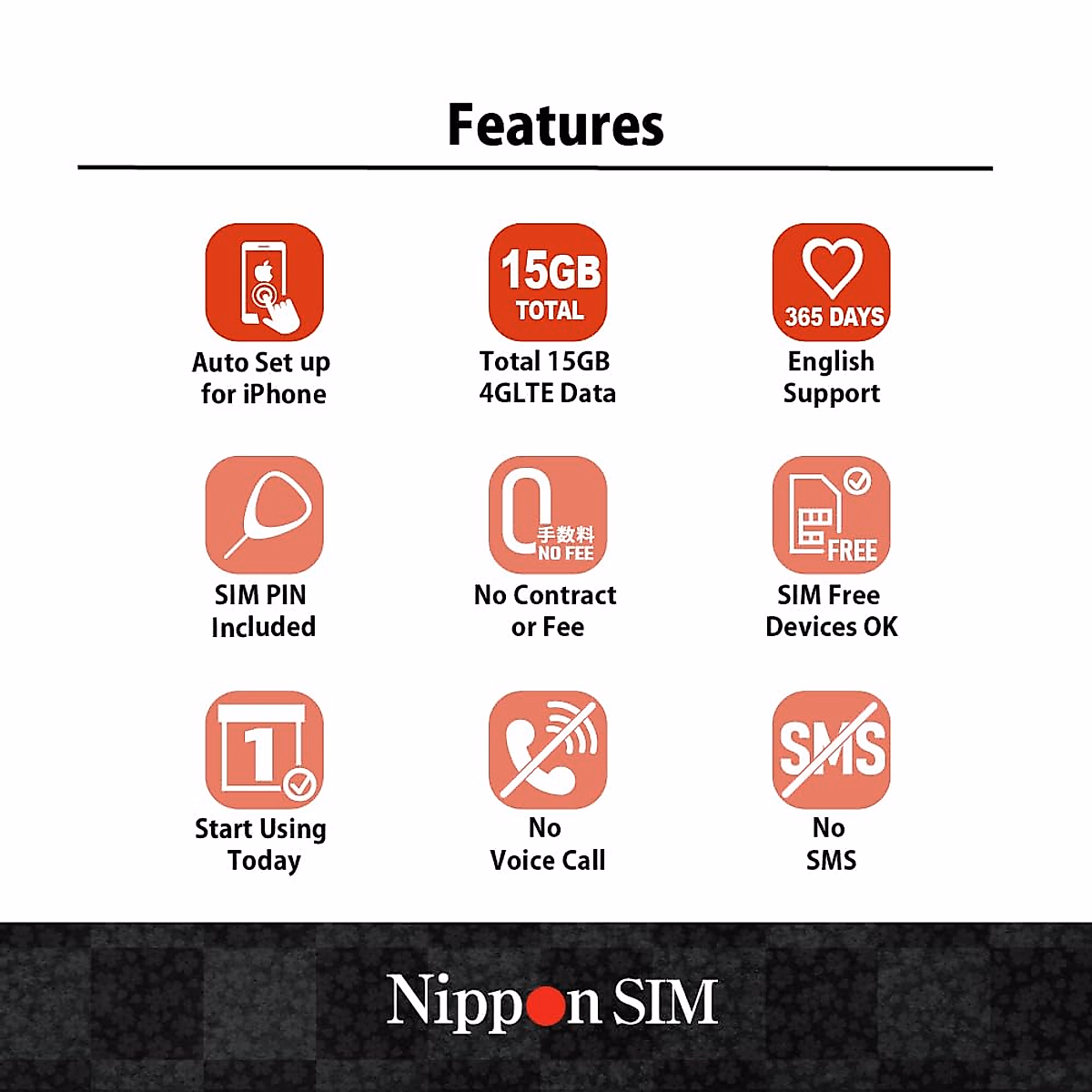 Japan Data Only SIM Card 180 Days | 15GB High-Speed 4G LTE + Unlimited Data at Reduced Speed | No Roaming Needed for Faster, Safer Access | Hotspot tethering Supported | Docomo Network | Made in Japan