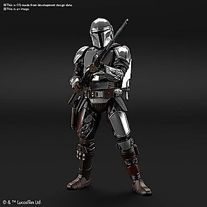 Bandai Hobby - The Mandalorian - The Mandalorian Beskar Armor (Silver Coating Ver.), Bandai Spirits Star Wars 1/12 Model Kit