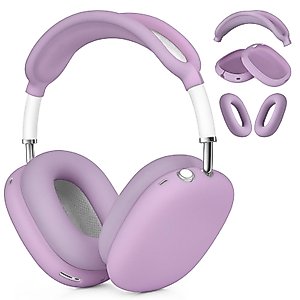 Filoto Case for Airpods Max Headphones, Silicone Cover for Apple Airpod Max,Accessories Cases (Lavender Purple)