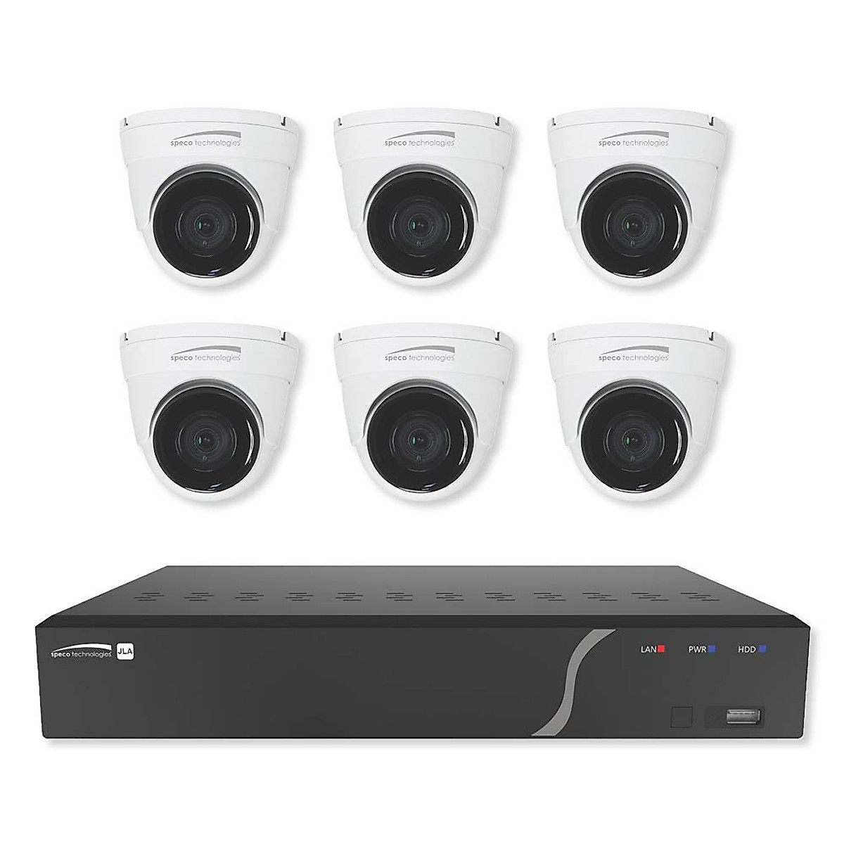 Speco 8 Channel 2 TB NVR and 6 Dome Camera Kit