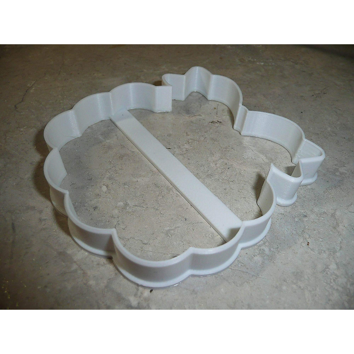 BABY BIB OUTLINE RUFFLE EDGE TIE BACK SHOWER GENDER REVEAL COOKIE CUTTER MADE IN USA PR3090