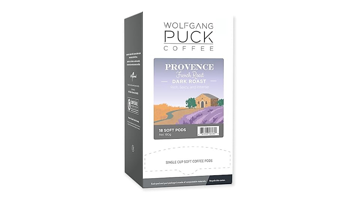 Wolfgang Puck Provence French Roast Coffee Pods - 18 Count