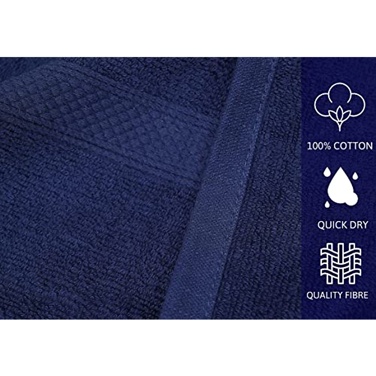 ZUPERIA Classic Bath Towels - 6 Pack - 27" x 54" - Ultra Soft 100% Cotton Large Bathroom Towels, Highly Absorbent Towel for Bathroom, Ideal for Pool, Home, Gym, Spa, Hotel (Assorted)