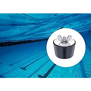 Pool chill Plug Rubber Stopper Plug 1.25 inch to 1.5 inch with Stainless Steel Screws, Stainless Steel Bolts, Heavy Duty Rubber