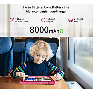 NOBKLEN Kids Tablet, 10" WiFi Tablet for Kids