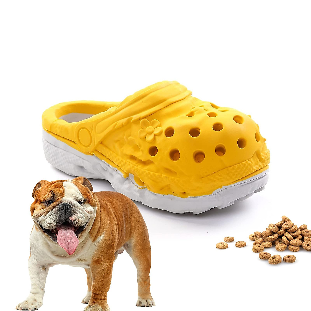 MONDOTOY Dog Chew Toys,Durable Rubber Slipper Toy for Puppy,Dog Tough Toys for Pet Training and Cleaning Teeth,Interactive Puppy Toys Aggressive Chewers Small Meduium Breed