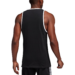 adidas Men's Badge of Sport Classic Tank, Black/White, Medium