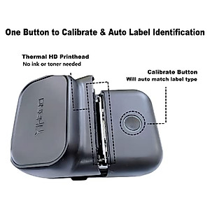 YiHERO YP10 Mini Label Printer Thermal Bluetooth Portable Label Maker-Compatible with Android & iOS, Multifunction for Business Clothing Mailing Office Home