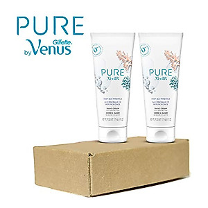 Gillette Venus PURE by Shaving Cream - Deep Sea Minerals, 6 Oz (Pack of 2)