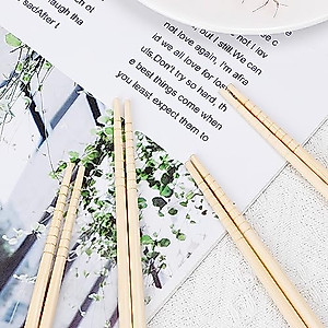 5 Pairs Cute Kitty Cat Bamboo Chopsticks Set Kitty Cat Bamboo Chopstick Set Reusable Cartoon Wooden Chopsticks for Home Kitchen Cooking Tableware Use (CSK Mel A)