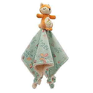 Mary Meyer Fairyland Forest Stuffed Animal Security Blanket 13 x 13Inches, Fox