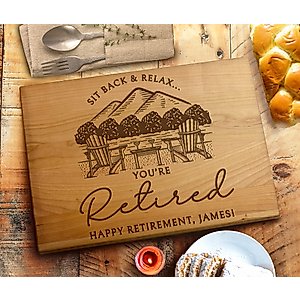 Personalized Retirement Cutting Board - Engraved Gifts, Personalized Cutting Board, Retirement Gift, Gift For Retirement