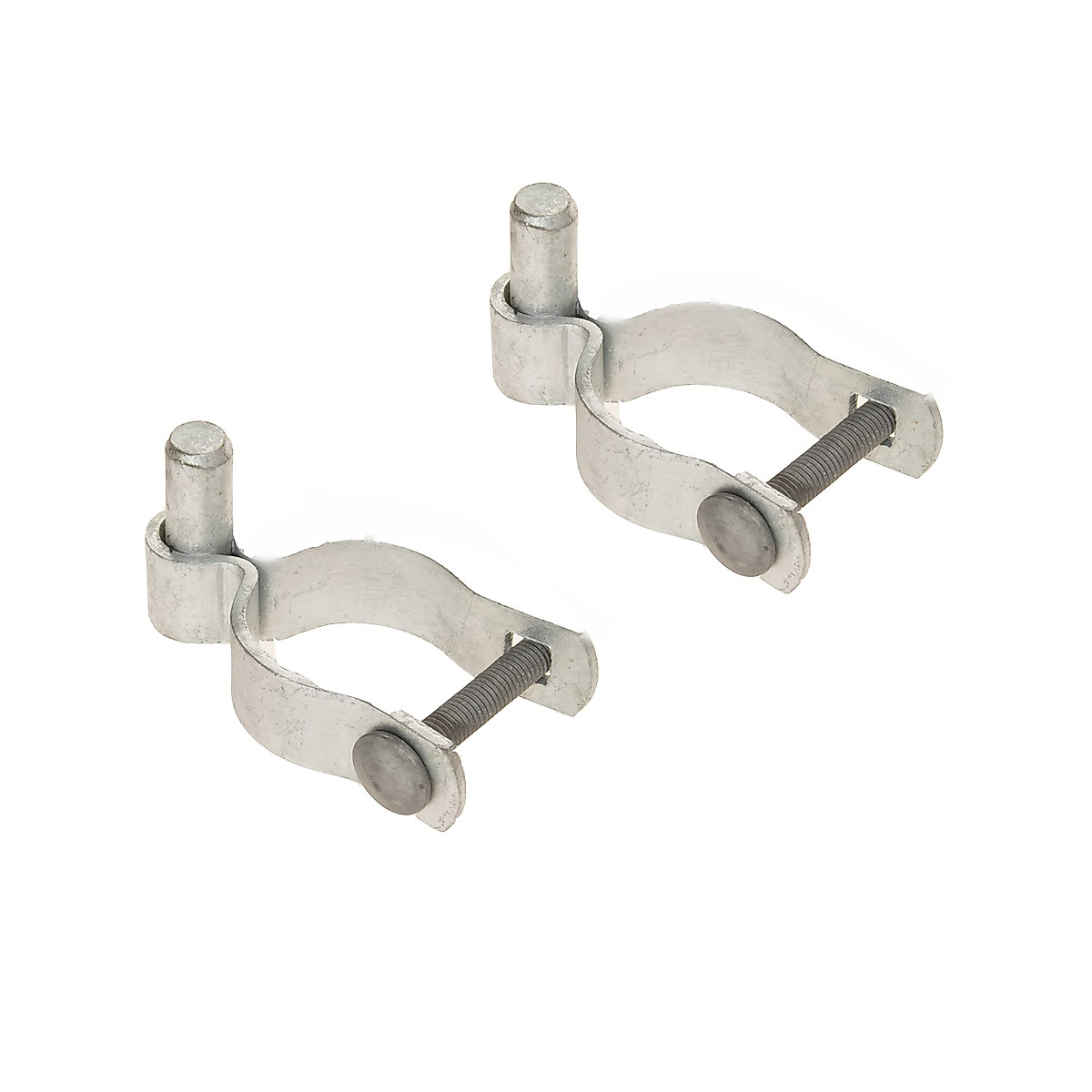 Dailydanny 2 Pack Chain Link Fence Frame Gate Post Male Hinge with Bolts and Nuts (1-7/8 Inch)