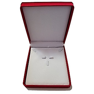 JM Future Velvet Set Gift Box for Jewelry, Necklace/Earring/Bracelet, X-Large, Red