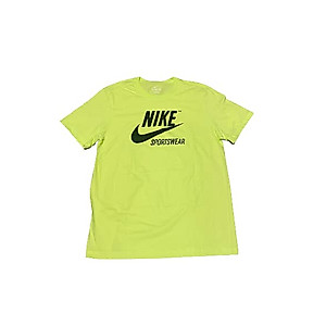 Nike Men Futura Sportswear Logo T-Shirt (as1, Alpha, l, Regular, Regular, Volt)