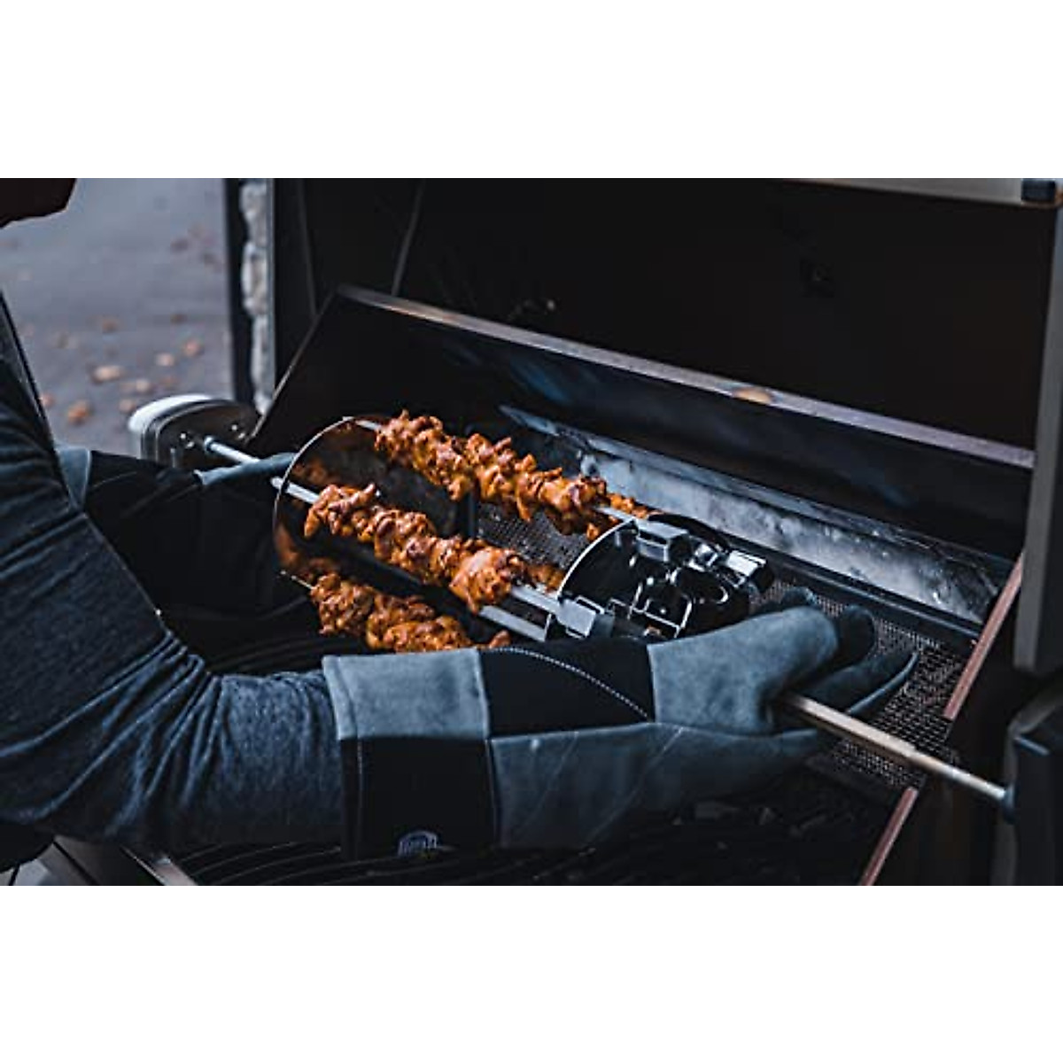 Napoleon 64008 Rotisserie Shish-Kebab Skewer Set Grill Accessory, Stainless Steel