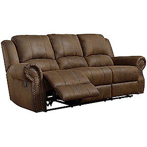 Coaster Furniture Sir Rawlinson Motion Sofa with Nailhead Studs Buckskin Brown 650151