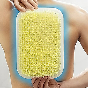 INGVY Dry Brushing Body Brush Massage Bath Brushes Body Back Rubbing Brush Back Exfoliating Stain Removal Scrub Wall Mounted Bathroom Body Wash Cleaning Tool