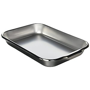 Vollrath 61230 3.5 Qt Bake and Roast Pan, Stainless Steel, 14-7/8 x 10-1/4 x 2-inch, Silver