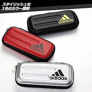 Mitsubishi Pencil Adidas PT1502AI04S24 Pencil Case AI04 Red Black Semi-Hard