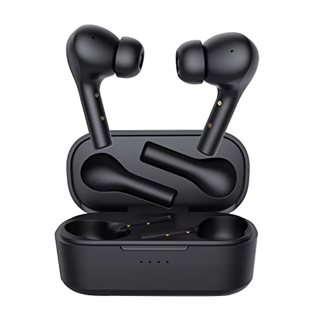 True Wireless Earbuds Noise Cancelling with 4 Microphones, WENKEY Bluetooth 5.3 Headphones for iPhone, Android, IPX6 Waterproof, 50H Playtime, TWS Bluetooth Earphones with Charging Case