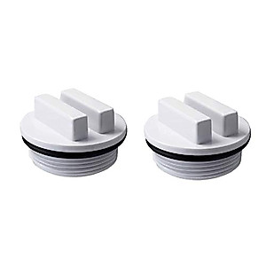 ATIE 1.5" Threaded Pool Spa Return Line Winterizing Plug & Pool Filter Drain Plug SP1022C with O-Ring for Winterizing Pools During Winter Season and for Most Hayward Pentair Pool Filters (2 Pack)