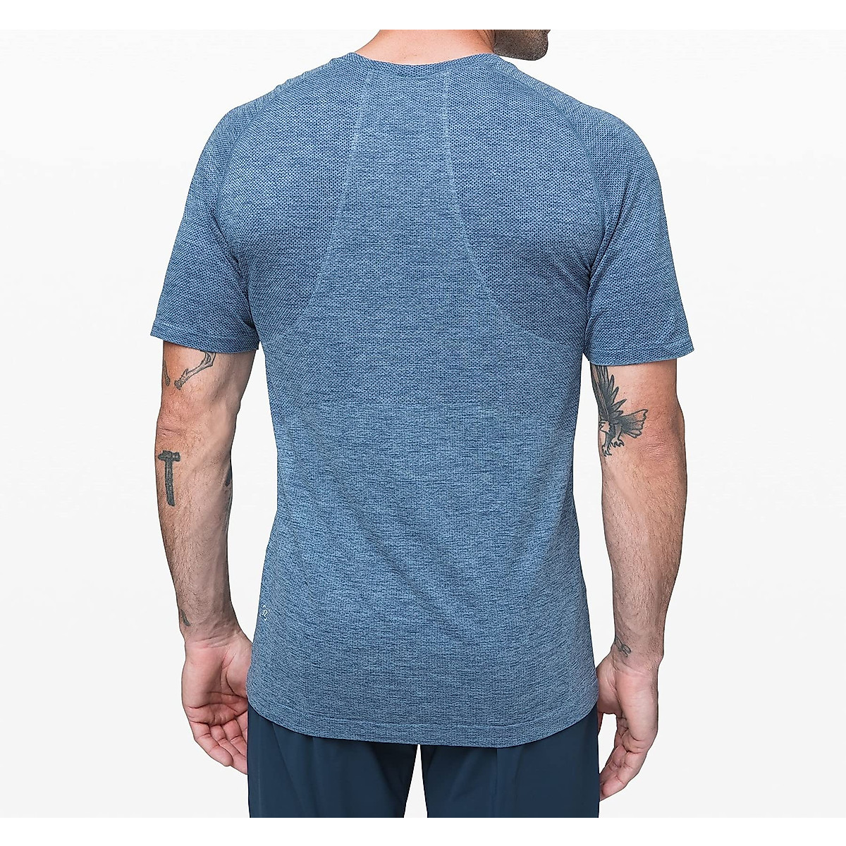 lululemon Men's Metal Vent Tech Short Sleeve Crew 2.0 T-Shirt (Midnight Shadow/Tempest Blue, XL)