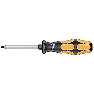 Wera 05133285001 Big Pack 900 Screwdriver Set Kraftform, Chiseldriver and Rack, 15 Pieces, Silver