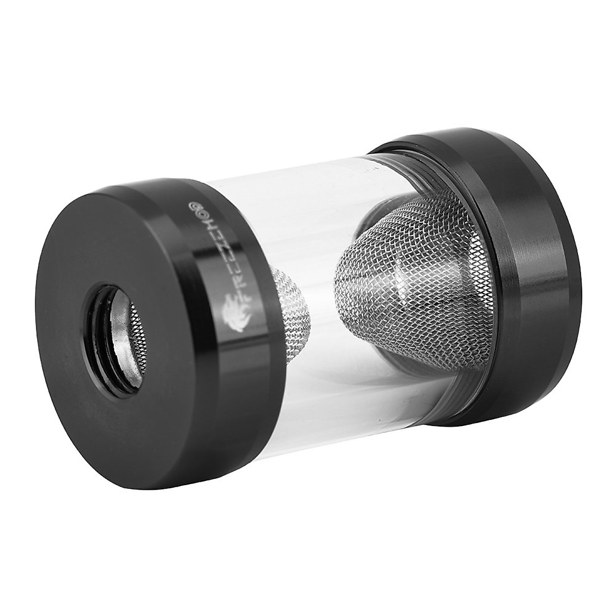 fosa G1/4 Inner Thread Water Cooling System Filter Fine Screen Funnel Shaped Filter for PC Water Cooling, Compatibility Water Cooling Reservoir, Computer Water Cooler Accessories(Black)