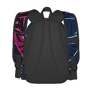 Abrazar Kids School Bag Anime Character Print Boys Backpack Laptop Backpack Travel Backpacks 03