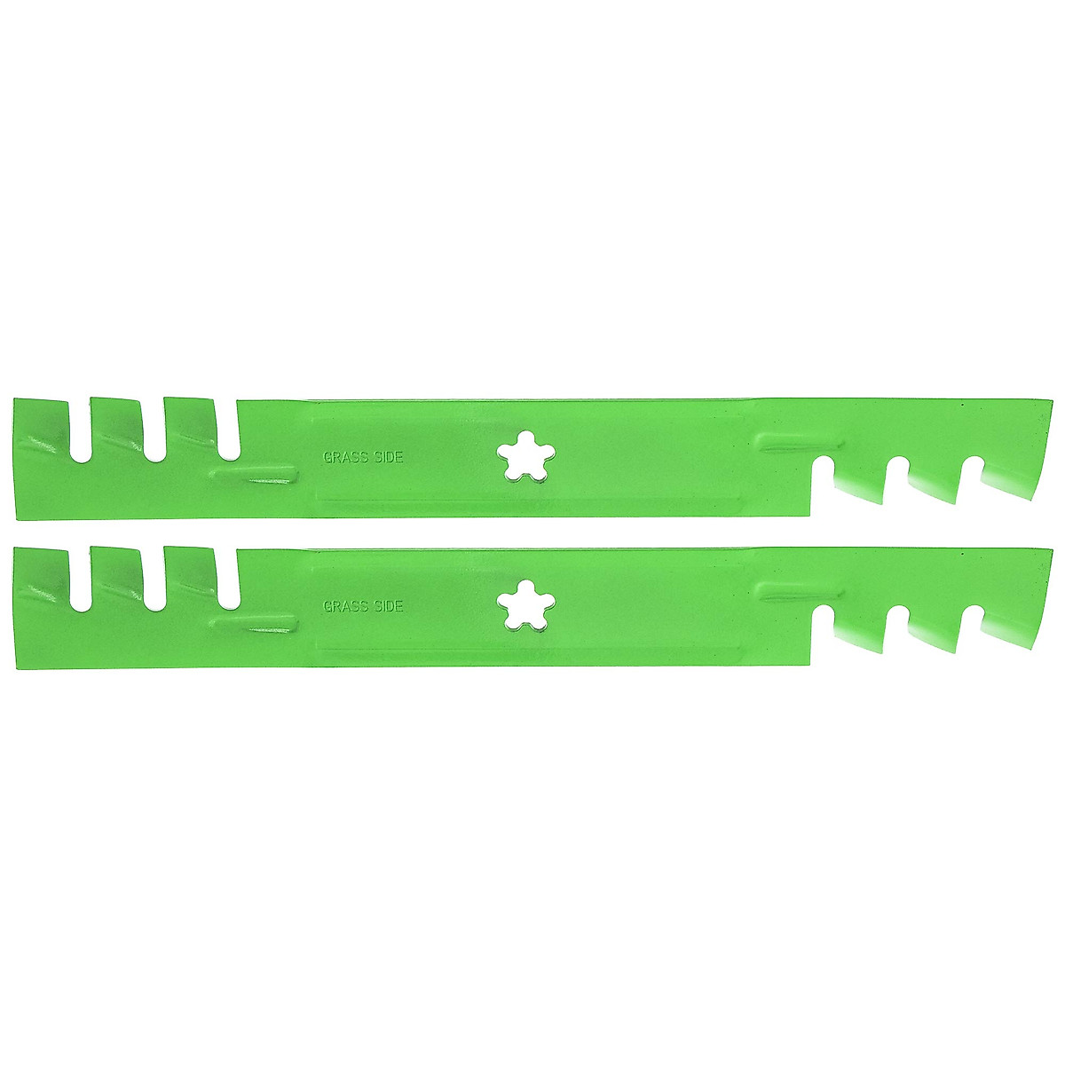 8TEN LawnRAZOR Mower Blade Set for AYP Husqvarna Poulan 36 inch Deck 126338 127841 532138496 917532127841 (Toothed Mulching)