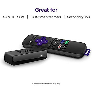 Roku Premiere Streaming Media Player HD/4K/HDR Simple Remote and Premium HDMI Cable, Black & Bundle Swanky Cables HDMI Cable, 3920R