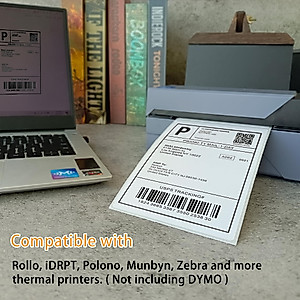 HokLoindustry 4"x6" Thermal Labels, Shipping Labels (500 Labels), Compatible with Rollo, iDRPT, Polono, Munbyn, Zebra Thermal Printers.