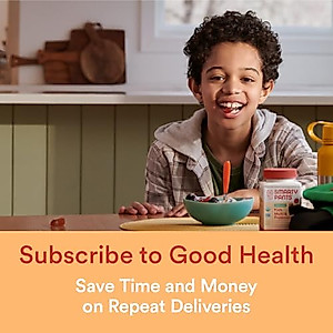 SmartyPants Organic Kids Multivitamin Gummies: Probiotics, Omega 3 (ALA), Vitamin D3, C, Vitamin B12, B6, Vitamin A, K & Zinc for Immune Support, Three Fruit Flavors, 120 Count (30 Day Supply)