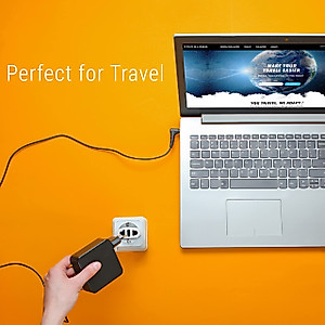 Unidapt 2-pack Europe Travel Plug Adapter, USA to European Plug Adapters, Travel from US Canada America Mexico to EU Europe Italy France Germany Spain Outlets, Type C Pin Converter, 220V Power Plugs