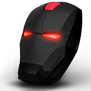 NYIEFADA Wireless Laptop Mouse | LED Light-Up Eyes | 3 Adjustable DPI | Silence Ergonomic Design | Novelty Ideal for Kids' Gift Computers Laptop for Left/Right Hand