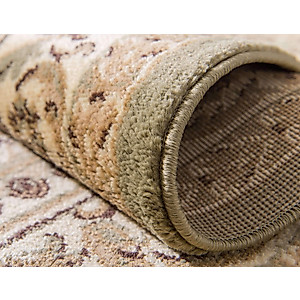 Unique Loom Versailles Collection Traditional Classic Medallion Floral Motif Area Rug (2' 2 x 3' 0 Rectangular, Green/ Ivory)